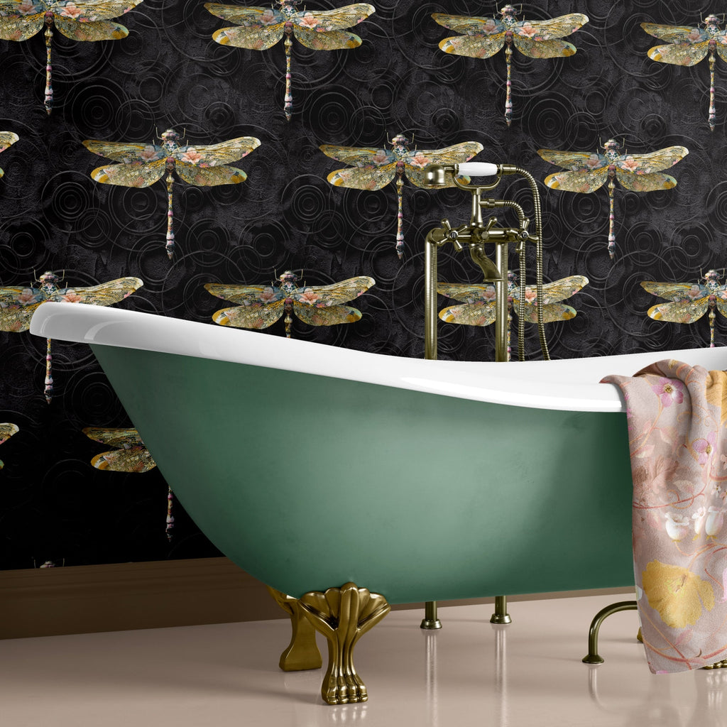 Green Dragonfly Wallpaper - Limited Abode