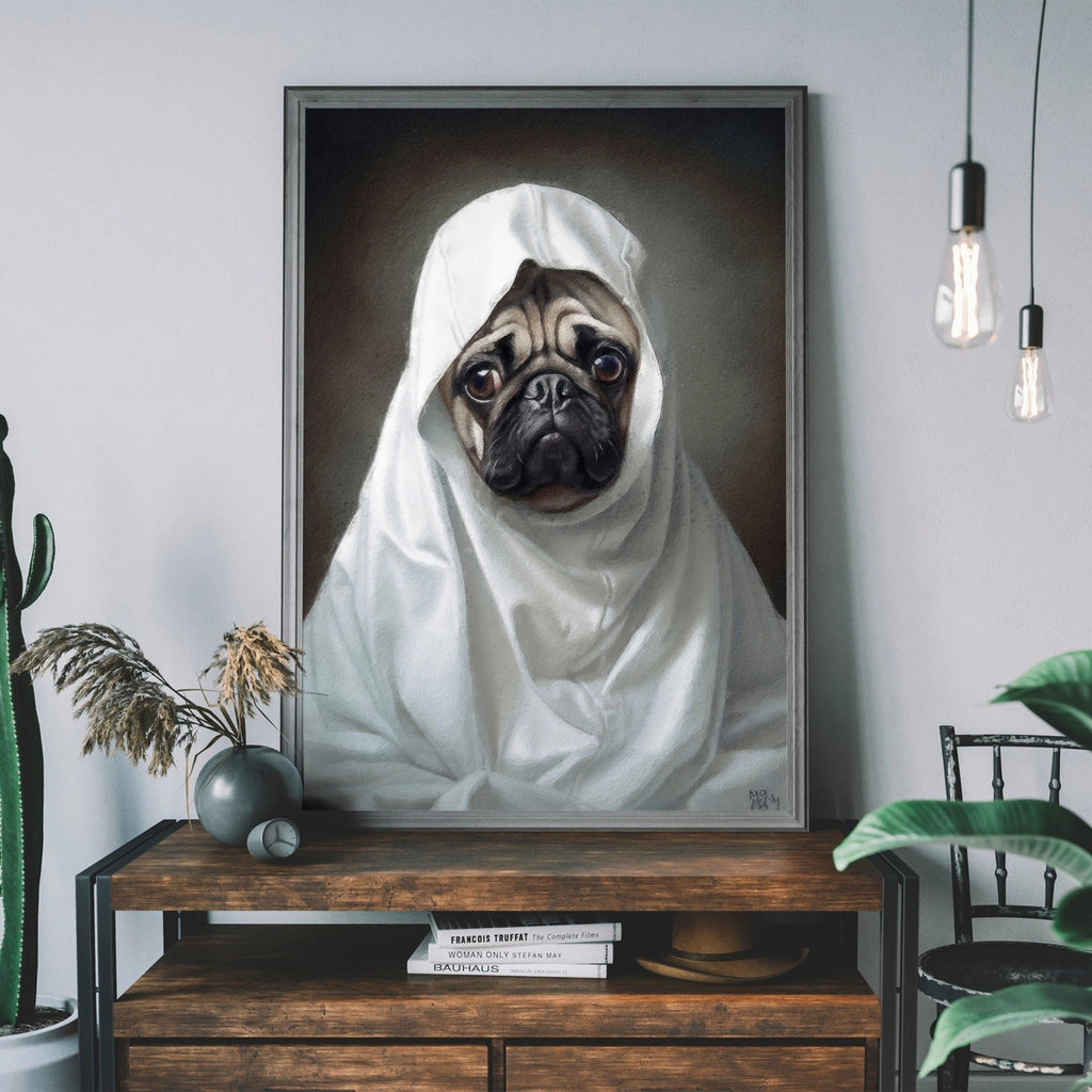 Ghost Pug Print - Limited Abode