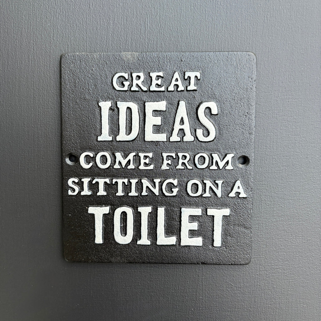 Metal Bathroom Sign - Limited Abode