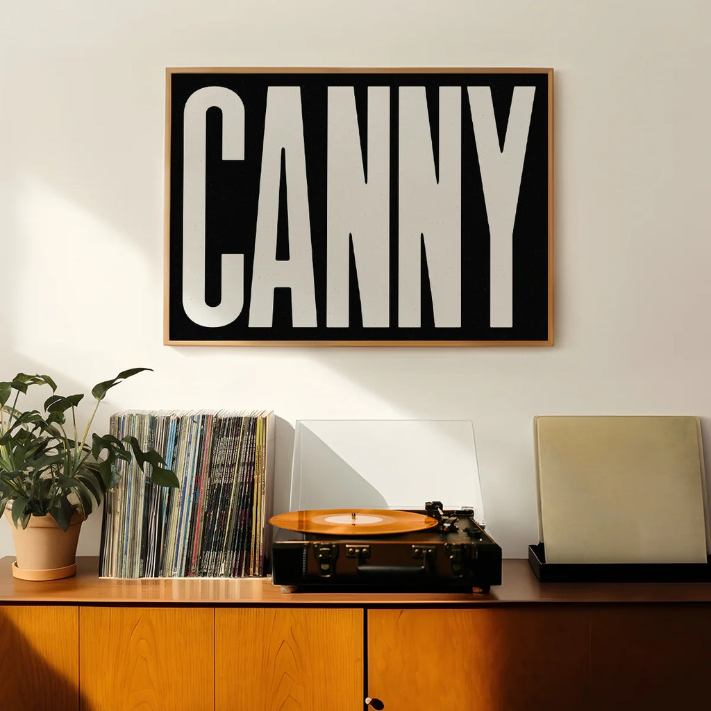 Monochrome Word Poster - Limited Abode
