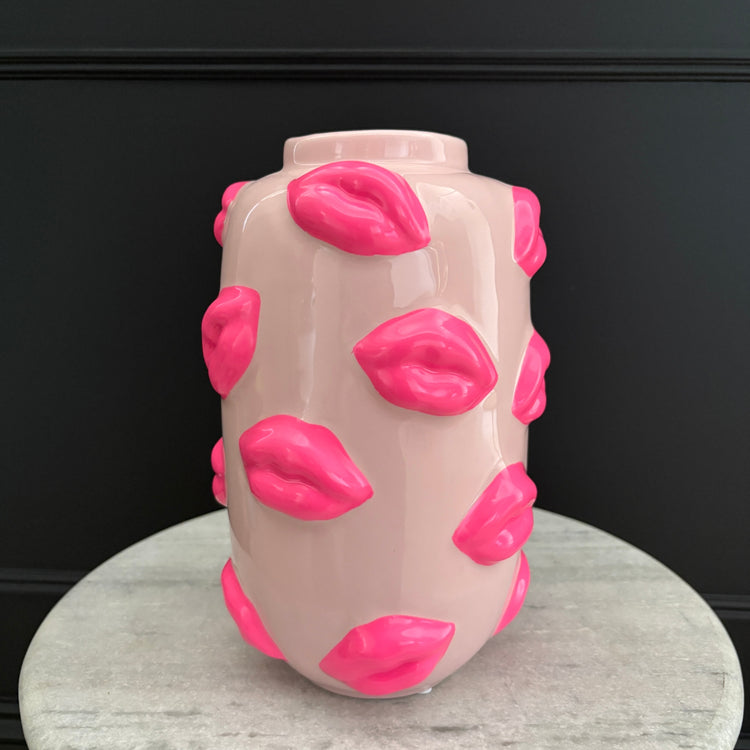 Pink Lips Vase - Limited Abode