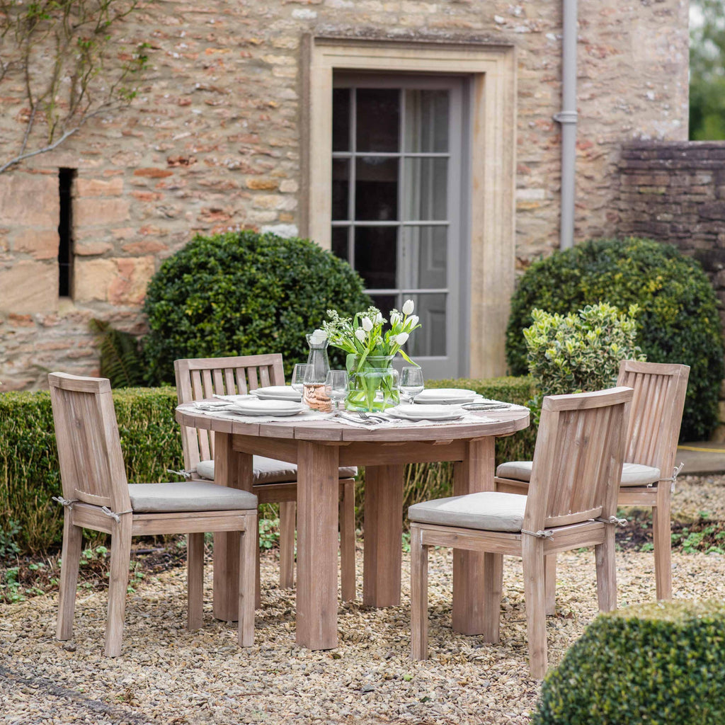 Round Wooden Garden Table - Limited Abode