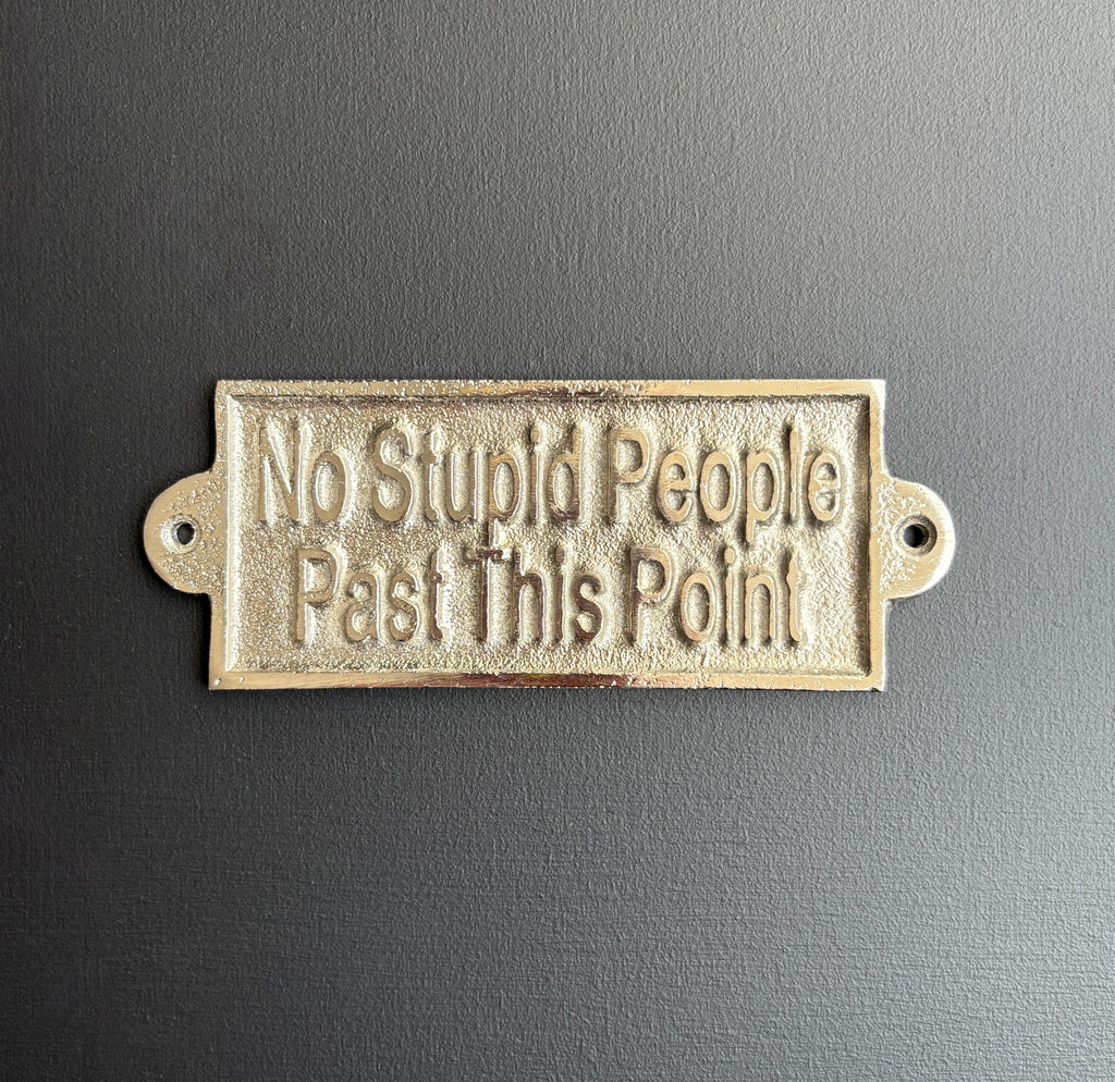 Silver People Sign - Limited Abode