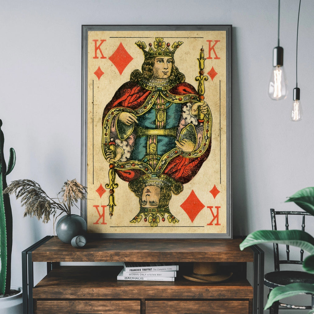 Vintage King Playing Card Art - Limited Abode