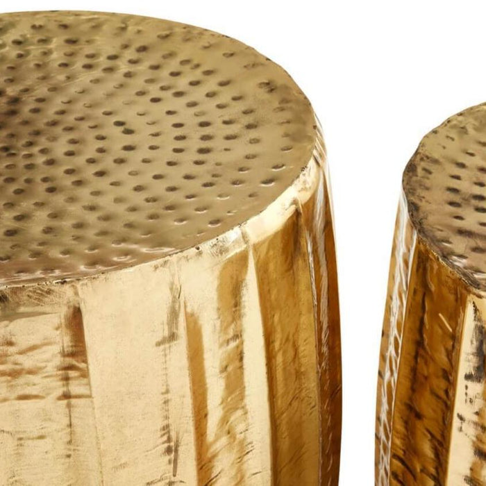 Gold Side Tables (Set of Two) - Limited Abode