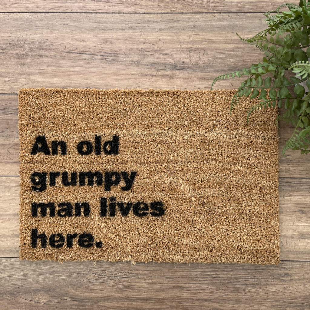 Grumpy Man Doormat - Limited Abode
