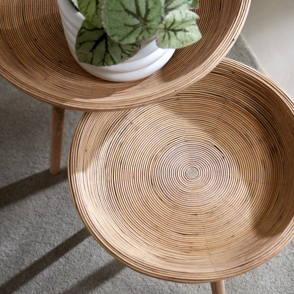Rattan Side Table (Set of 2) - Limited Abode